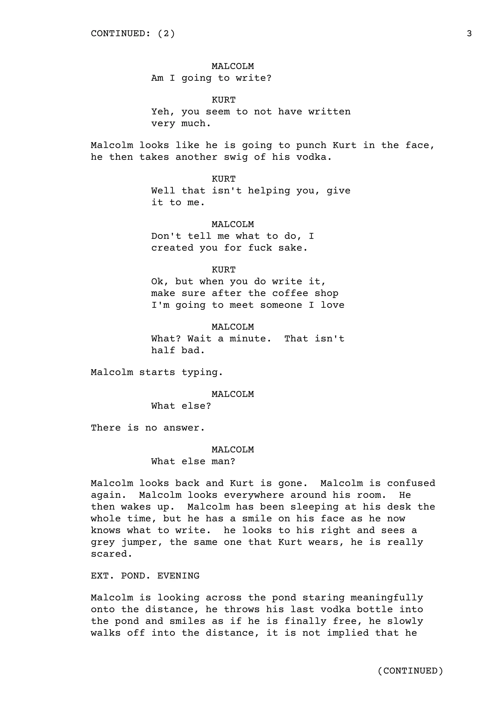 Malcolm 1st Draft | PDF