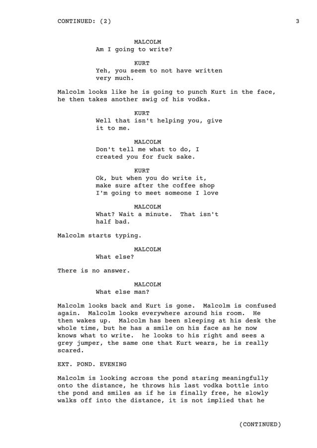 Malcolm 1st Draft | PDF