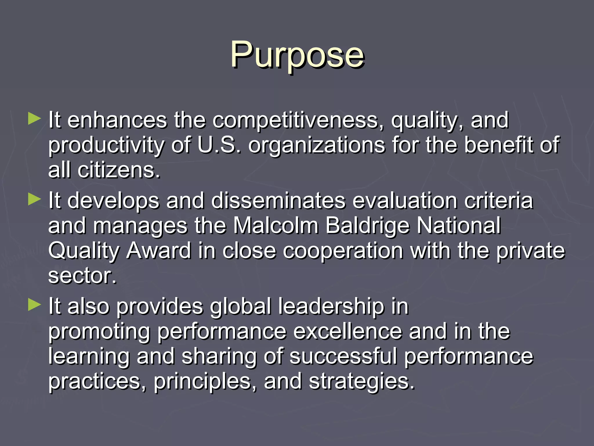 Malcolm baldrige | PPT