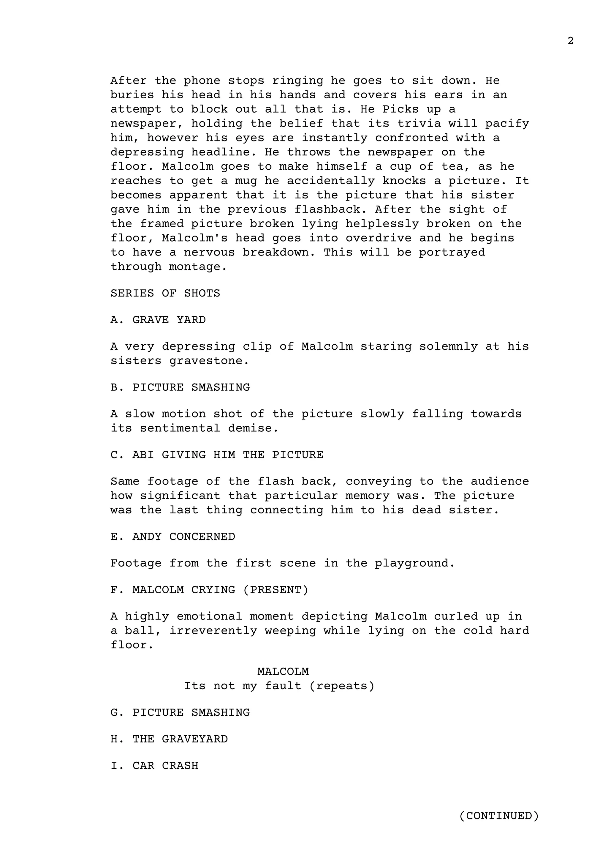 Malcolm final draft | PDF