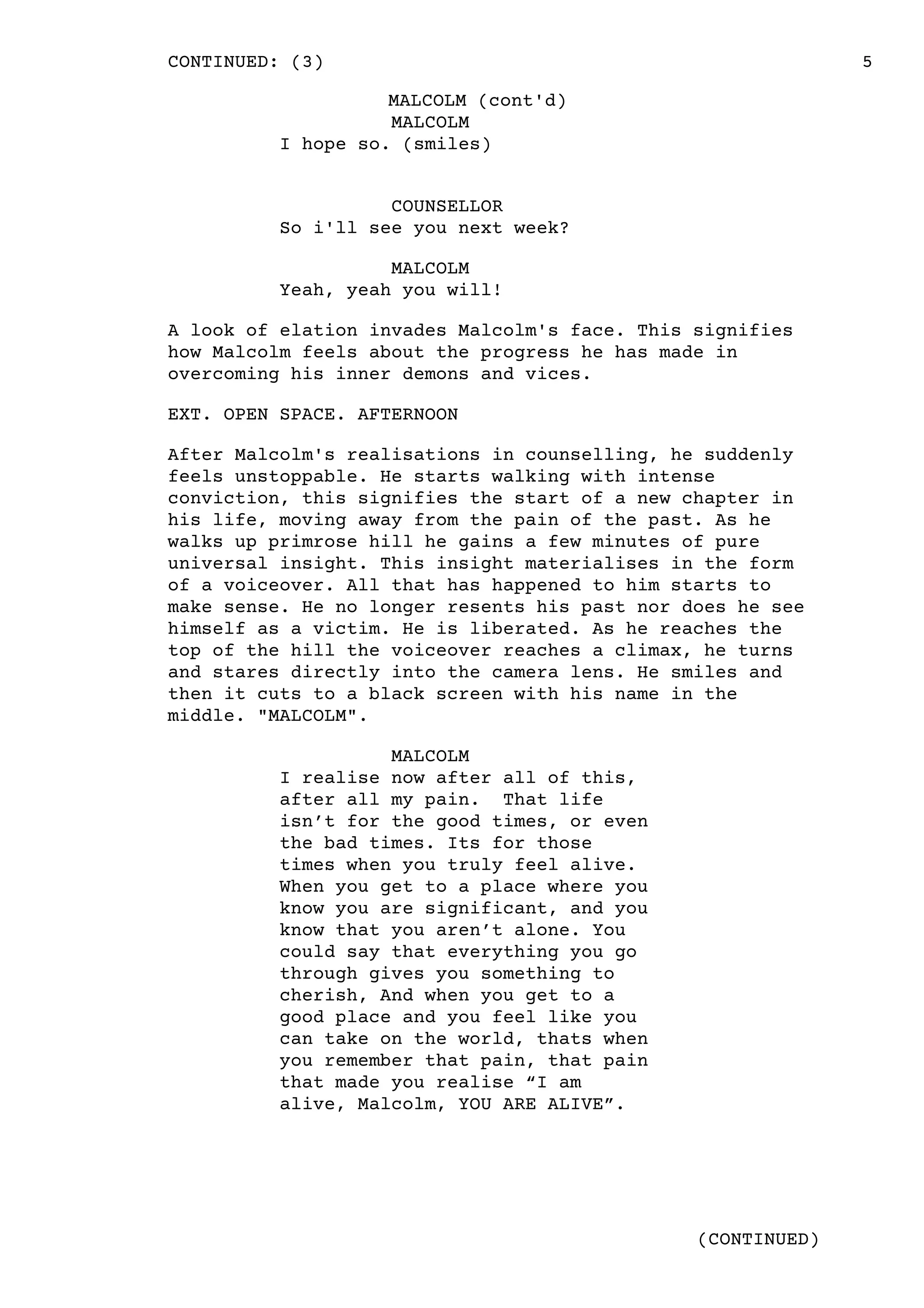 Malcolm final draft | PDF