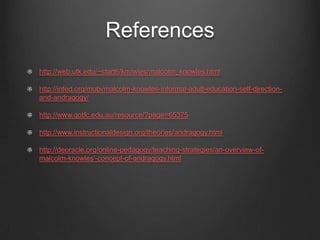 Malcolm Knowles | PPTX