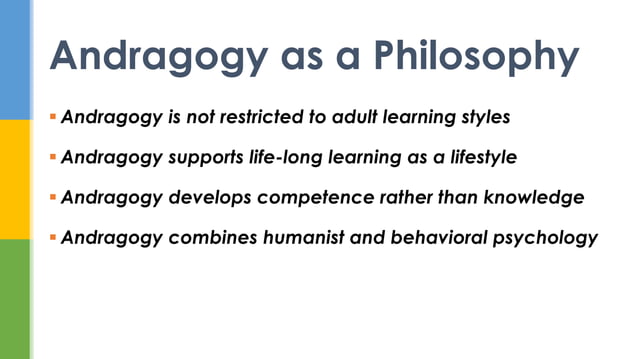 Malcolm Knowles Andragogy | PPTX | Adult Education | Education