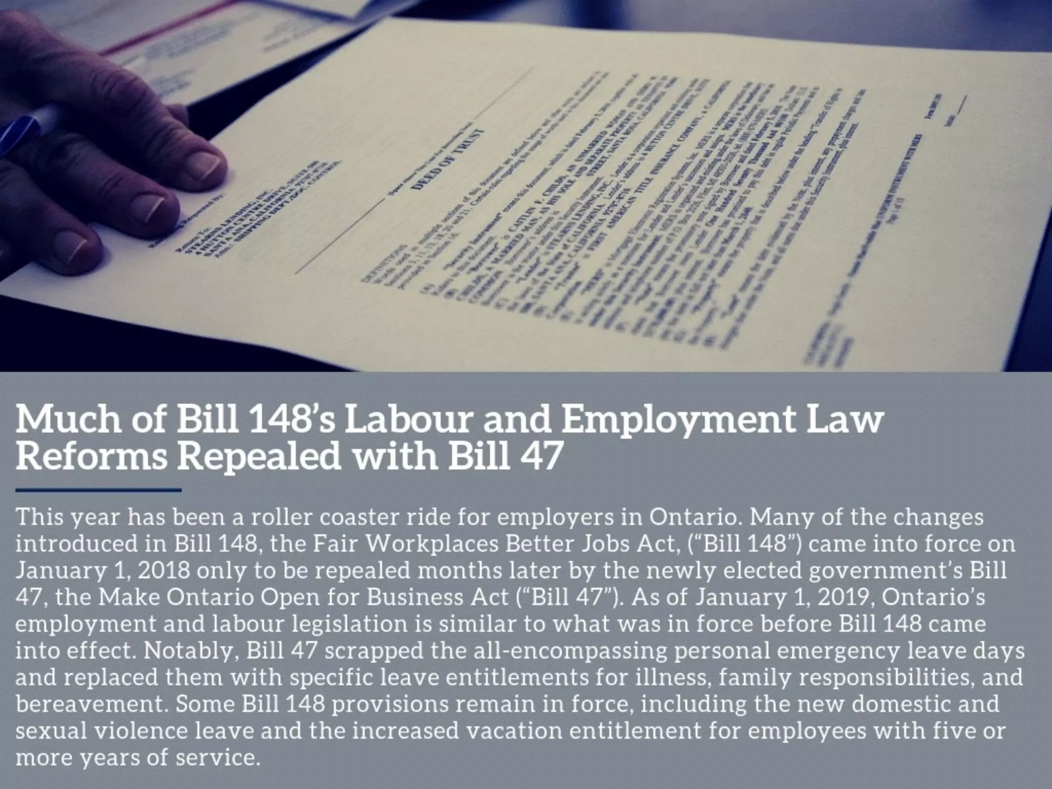 The Top Developments in Labour & Employment Law in 2018, Part Two | PDF
