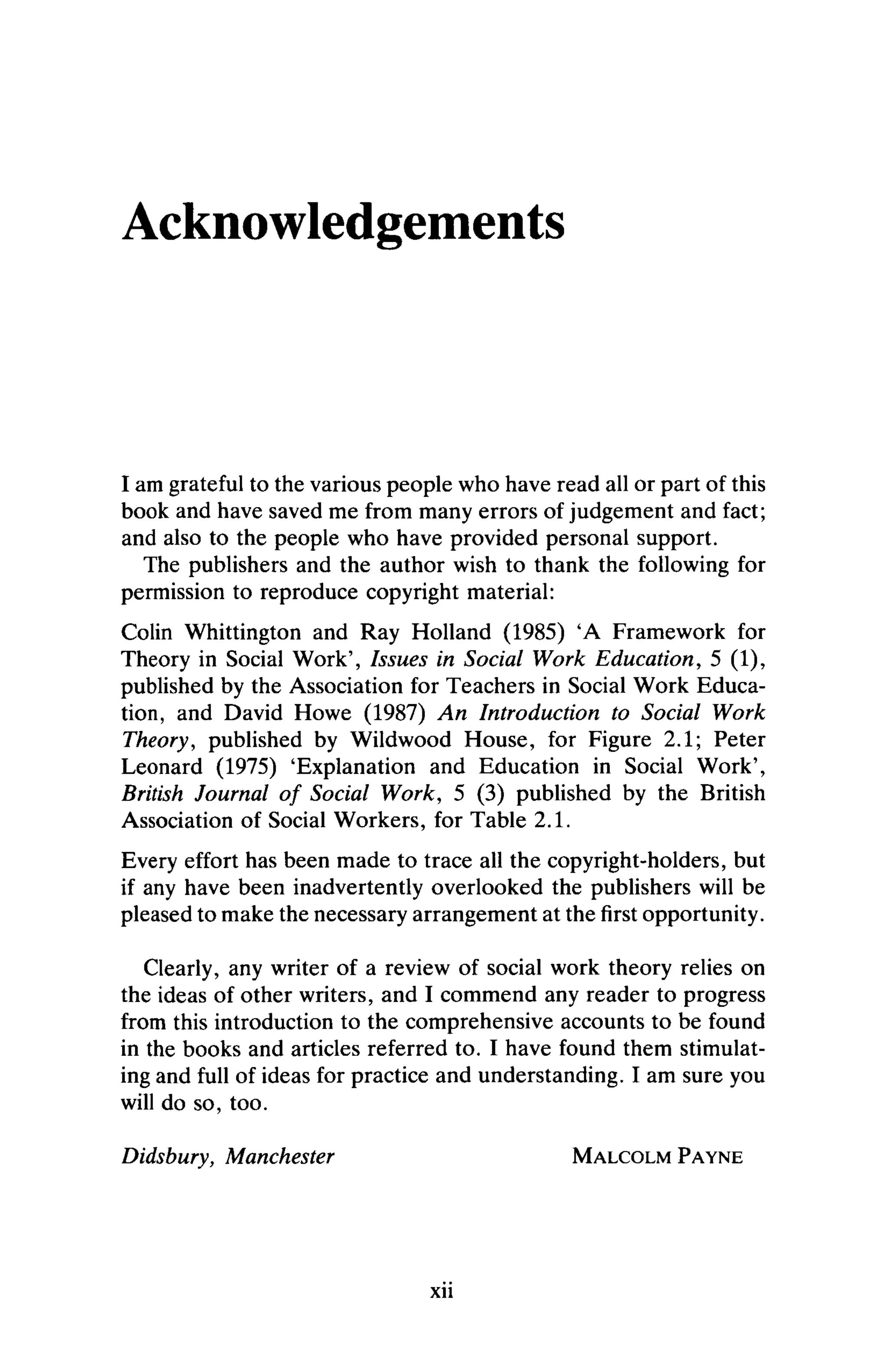 Modern Social Work Theory 1st Edition - Malcolm Payne | PDF