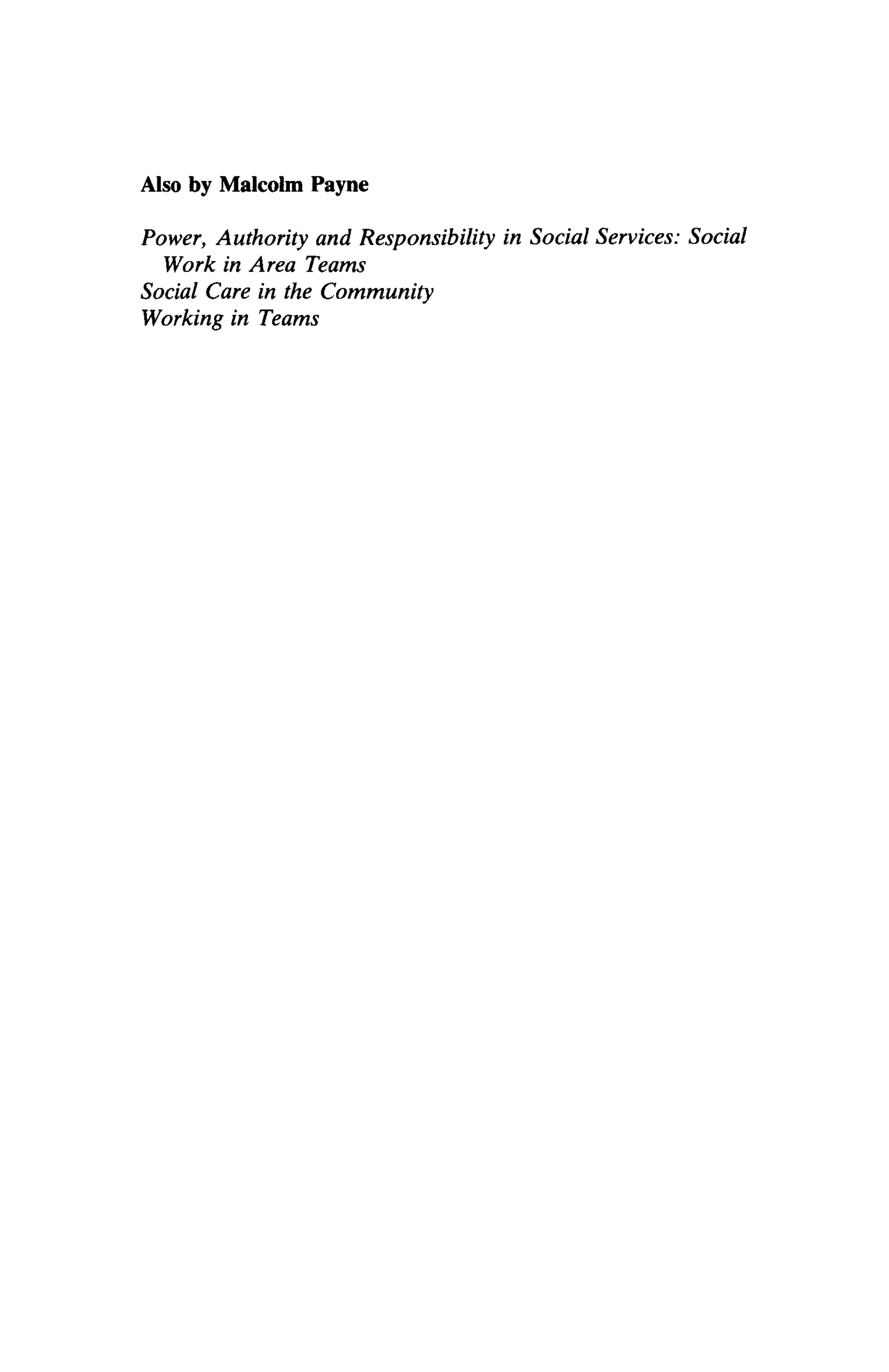 Modern Social Work Theory 1st Edition - Malcolm Payne | PDF