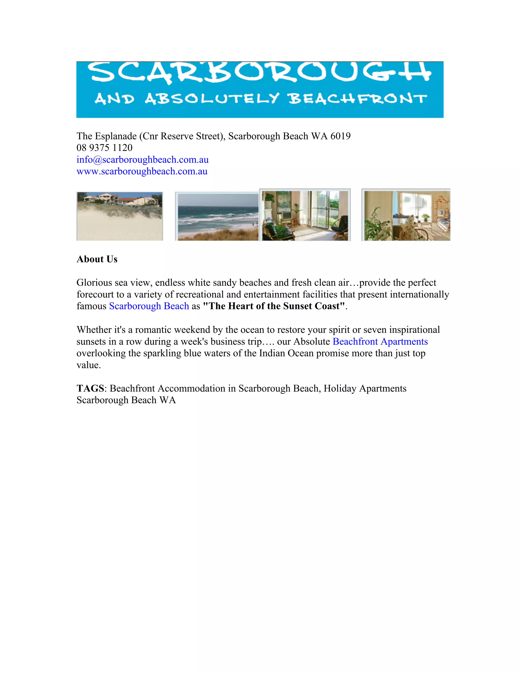 Scarborough & Absolutely Beachfront | PDF