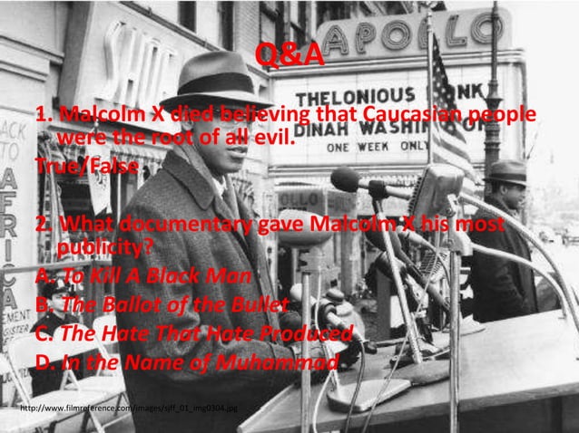 Malcolm X Power Point Presentation | PPTX