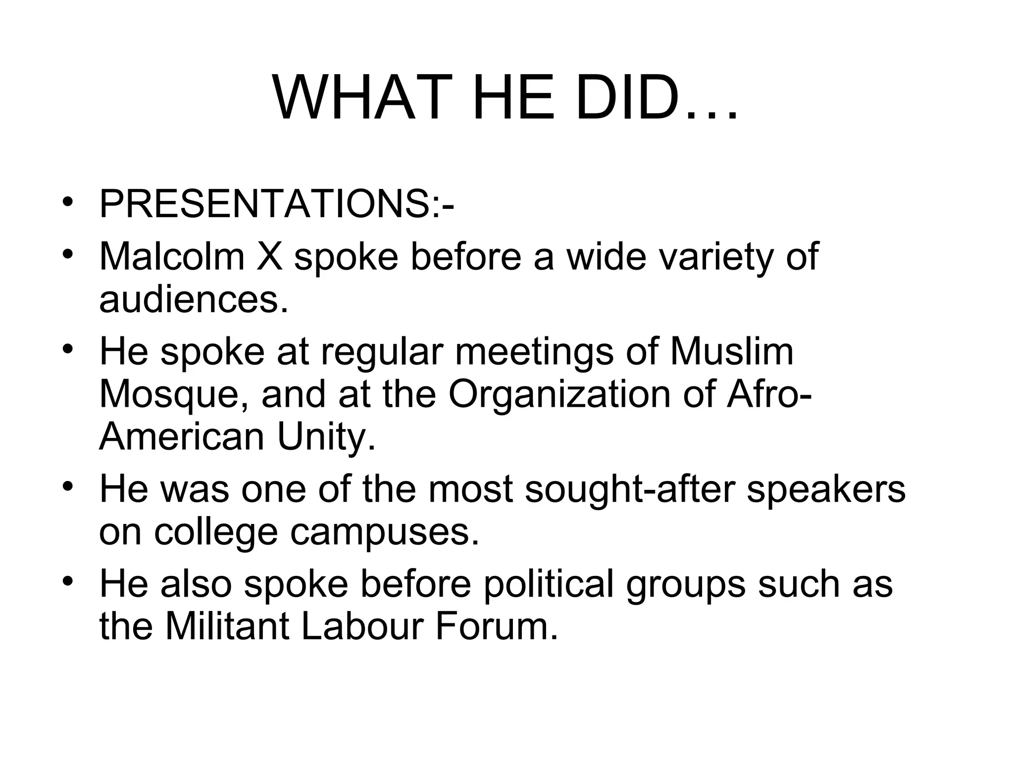 Malcolm X | PPT