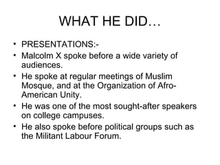 Malcolm X | PPT