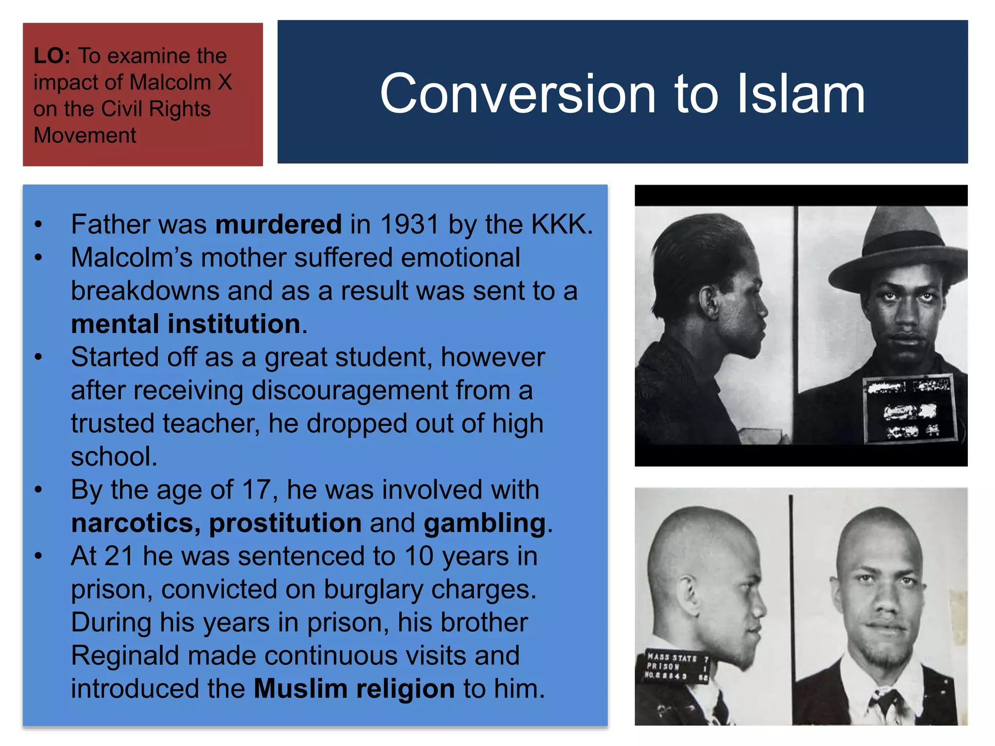 Malcolm X Role in the Civil Rights Movement | PPTX