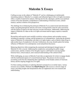 Malcolm X Essays.pdf