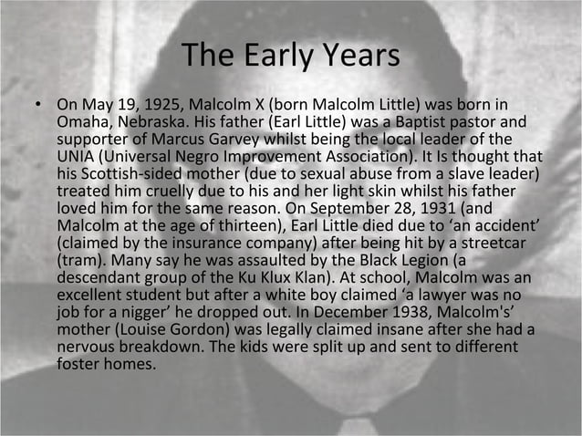 MalcolmX Presentation | PPT