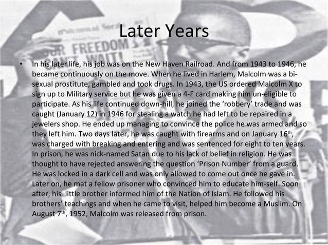 MalcolmX Presentation | PPT