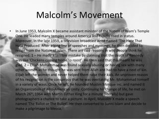 MalcolmX Presentation | PPT