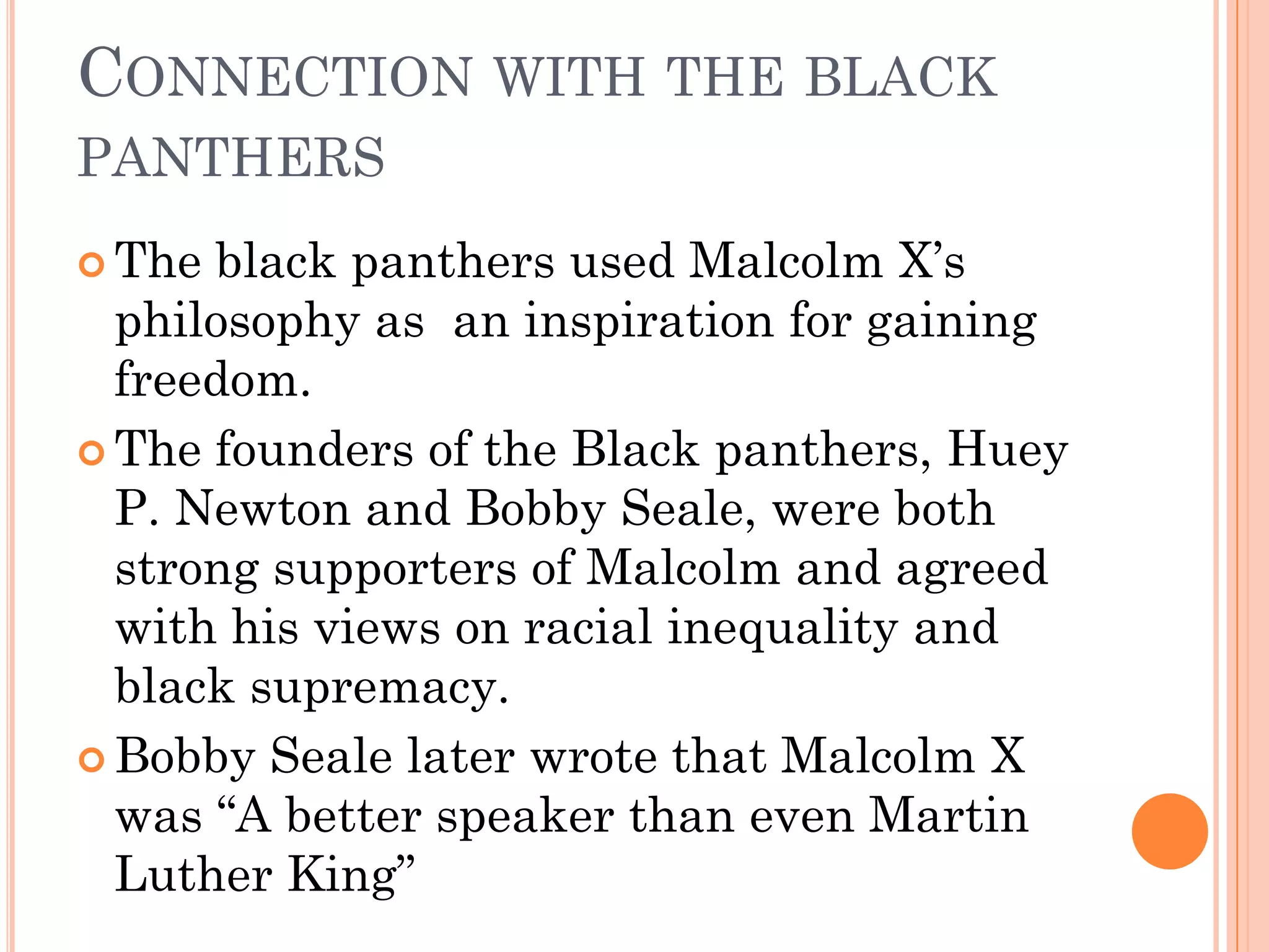Malcolm X & Martin Luther King | PPTX