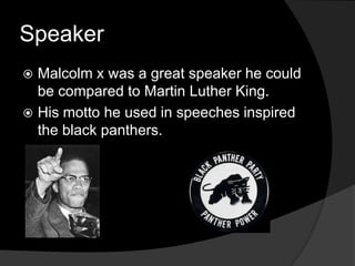 Malcolm x presentation | PPTX