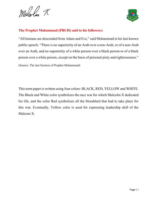 Malcolm X | PDF | Islam | Religion & Spirituality