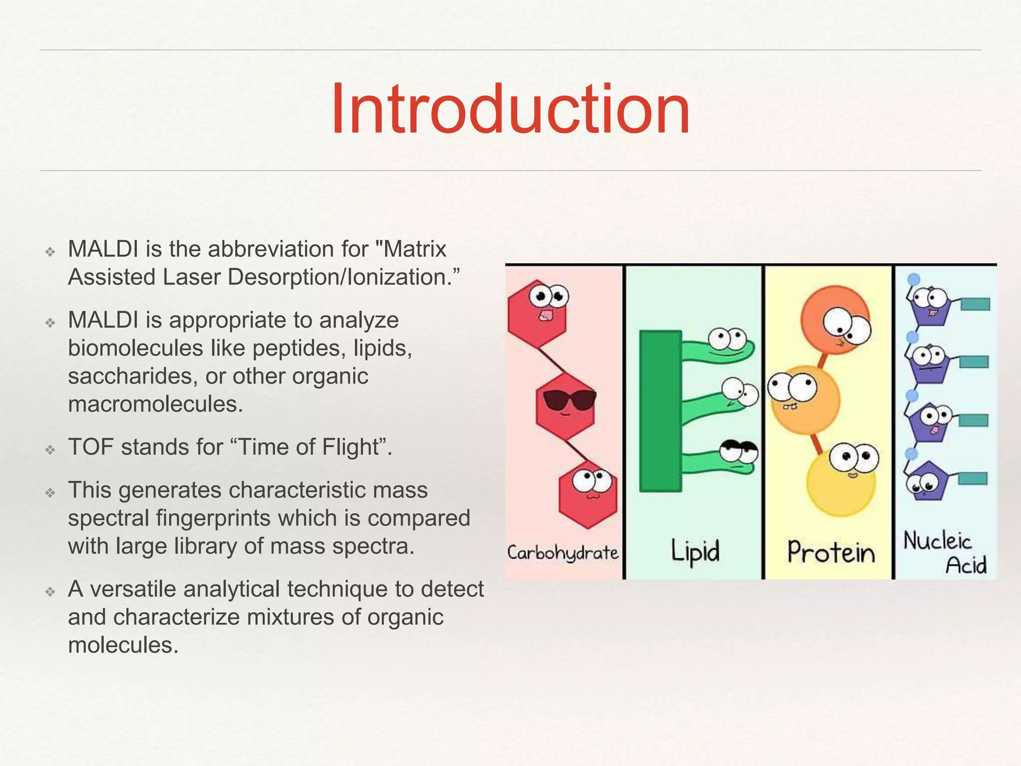 MALDI-TOF Mass Spectrometry | PPTX