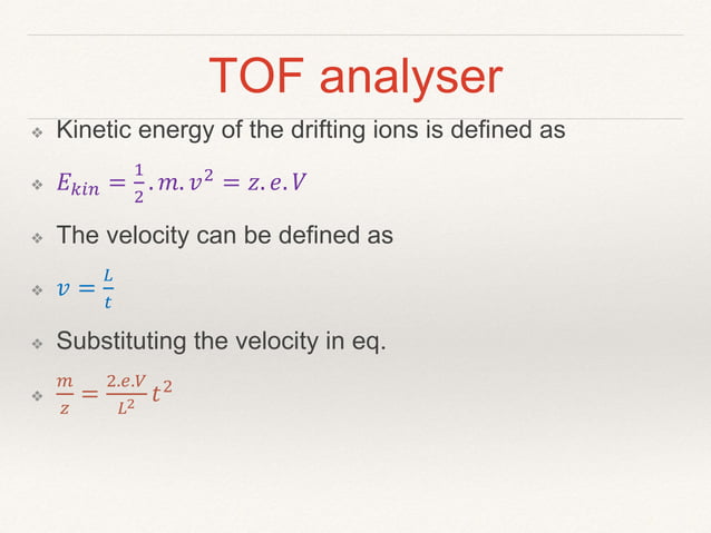 MALDI-TOF Mass Spectrometry | PPTX | Chemistry | Science