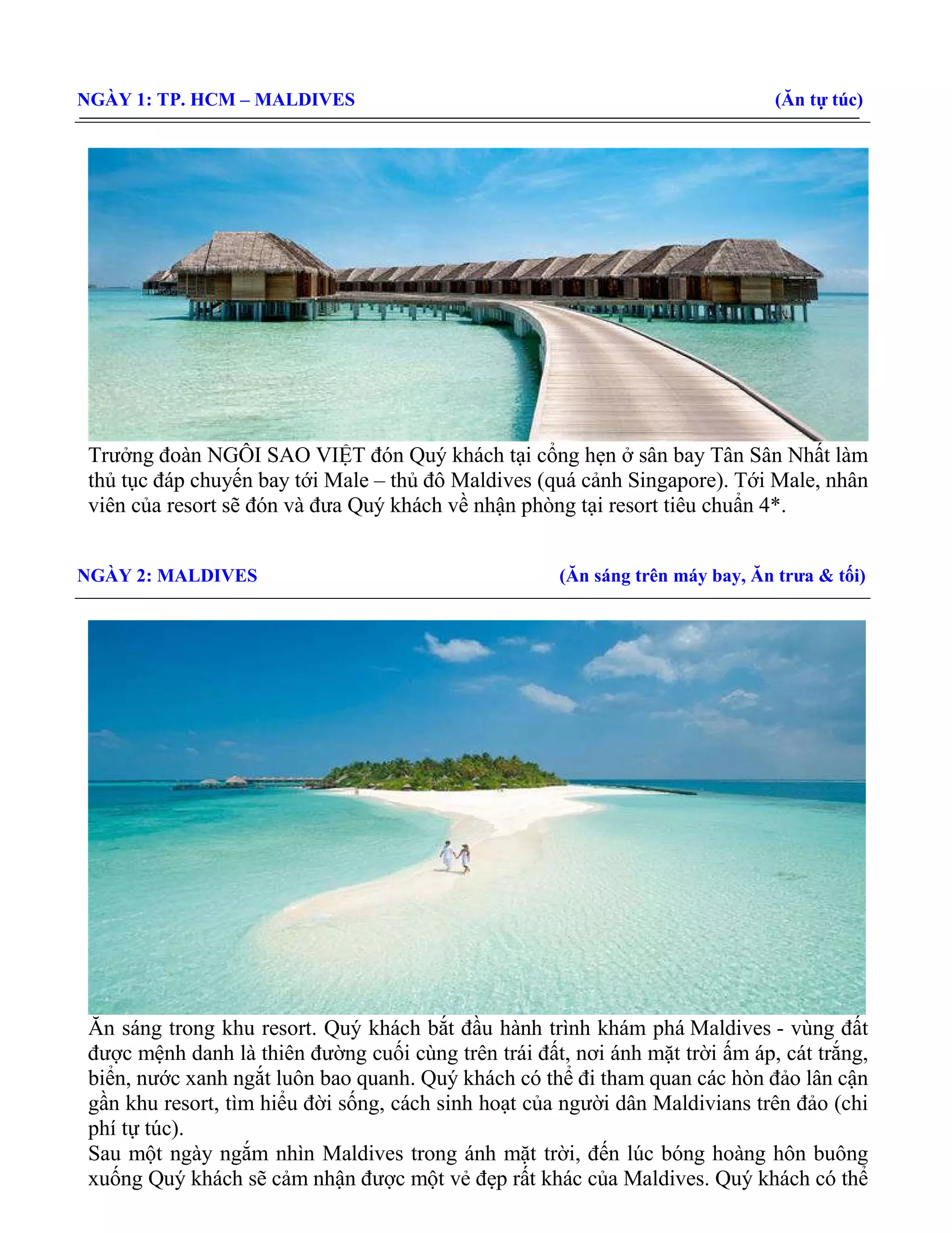 TOUR MALDIVES | PDF