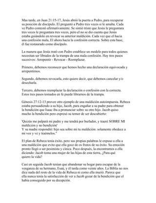 Maldiciones auto impuestas | DOCX