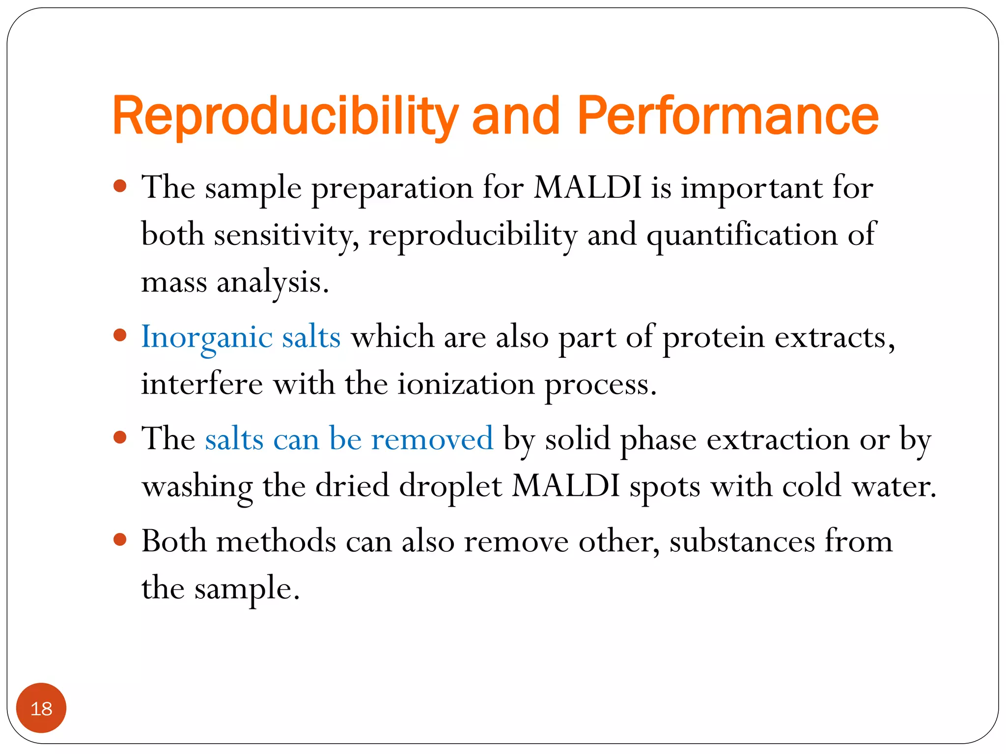 Maldi (matrix attested laser desorption ionization technique | PDF