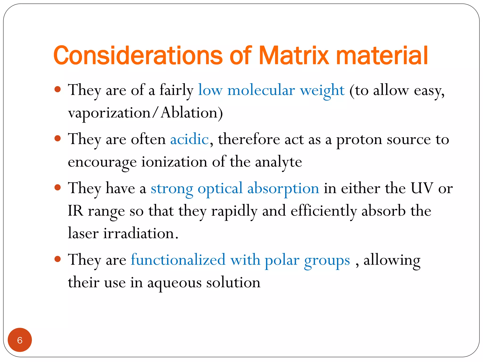 Maldi (matrix attested laser desorption ionization technique | PDF