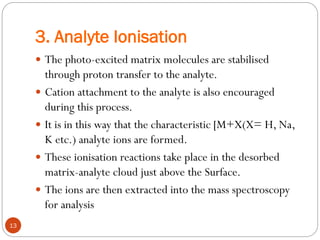 Maldi (matrix attested laser desorption ionization technique | PDF