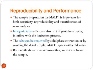 Maldi (matrix attested laser desorption ionization technique | PDF
