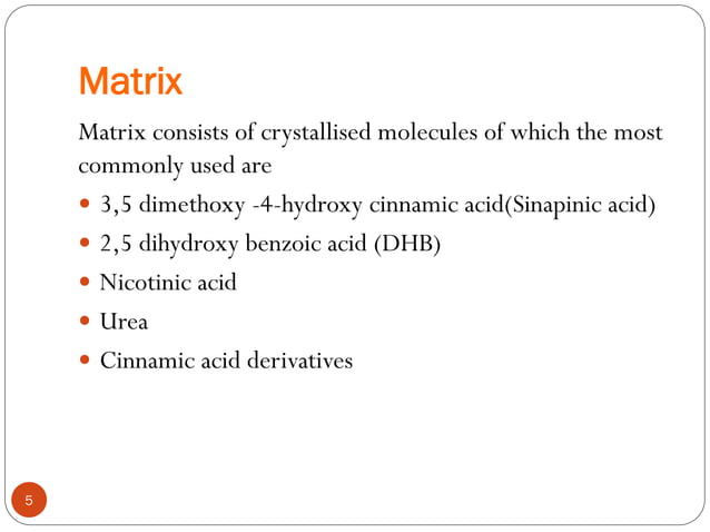 Maldi (matrix attested laser desorption ionization technique | PDF ...