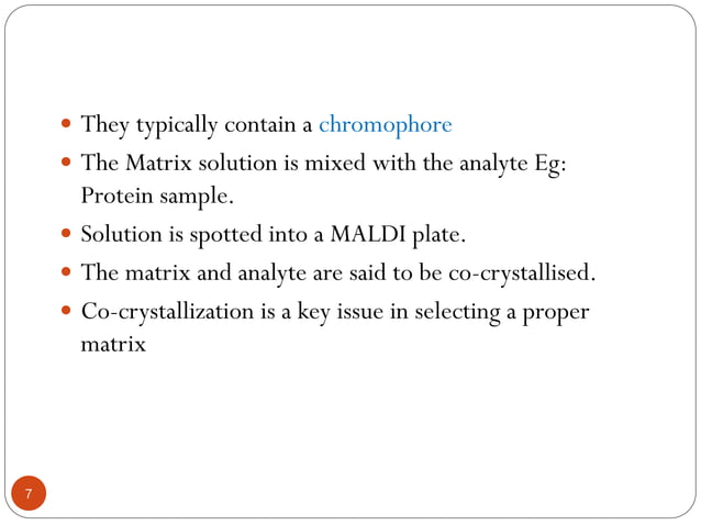 Maldi (matrix attested laser desorption ionization technique | PDF ...