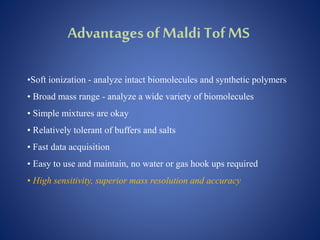 Maldi tof | PPTX