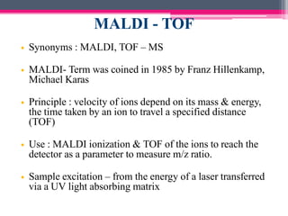 MALDI TOF POST MID type of Mass S ppt.pdf
