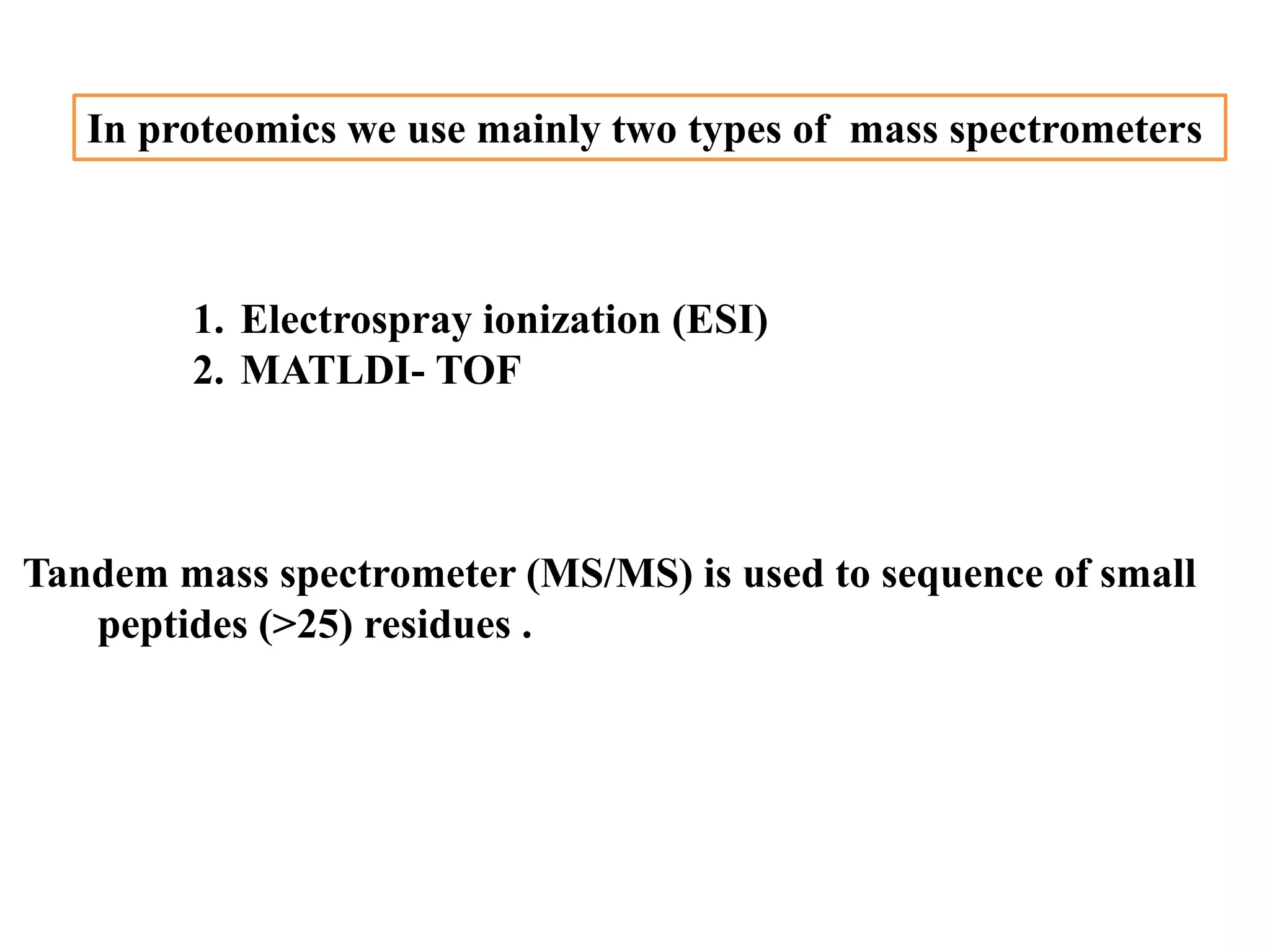 Maldi tof in proteomics (genomics) | PPTX