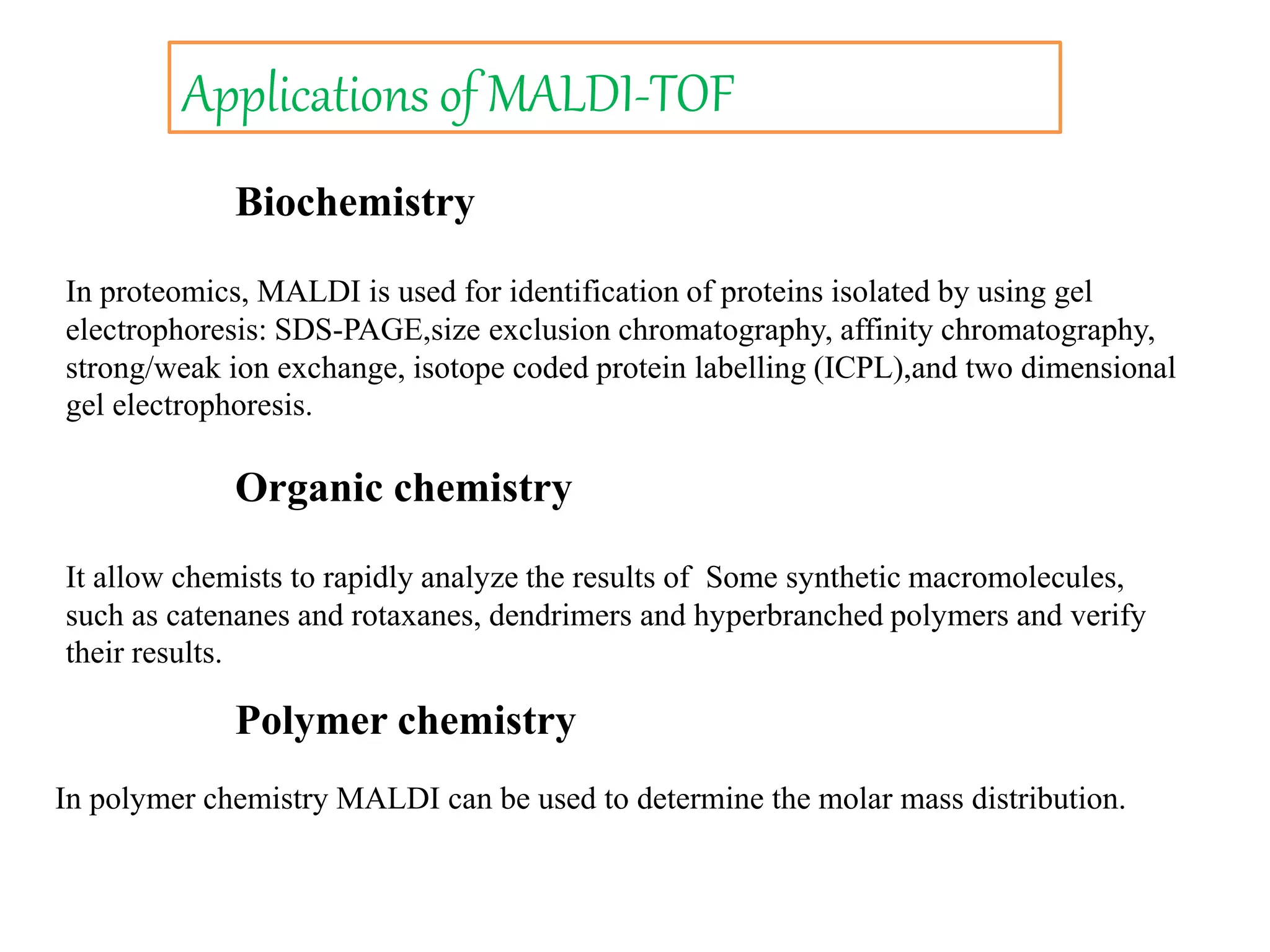 Maldi tof in proteomics (genomics) | PPTX