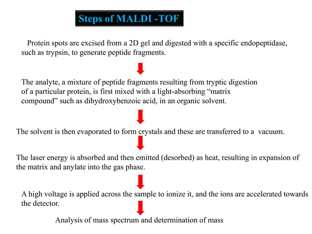 Maldi tof in proteomics (genomics) | PPTX