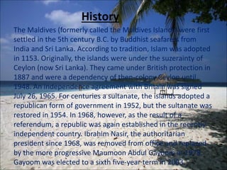 Maldives | PPTX