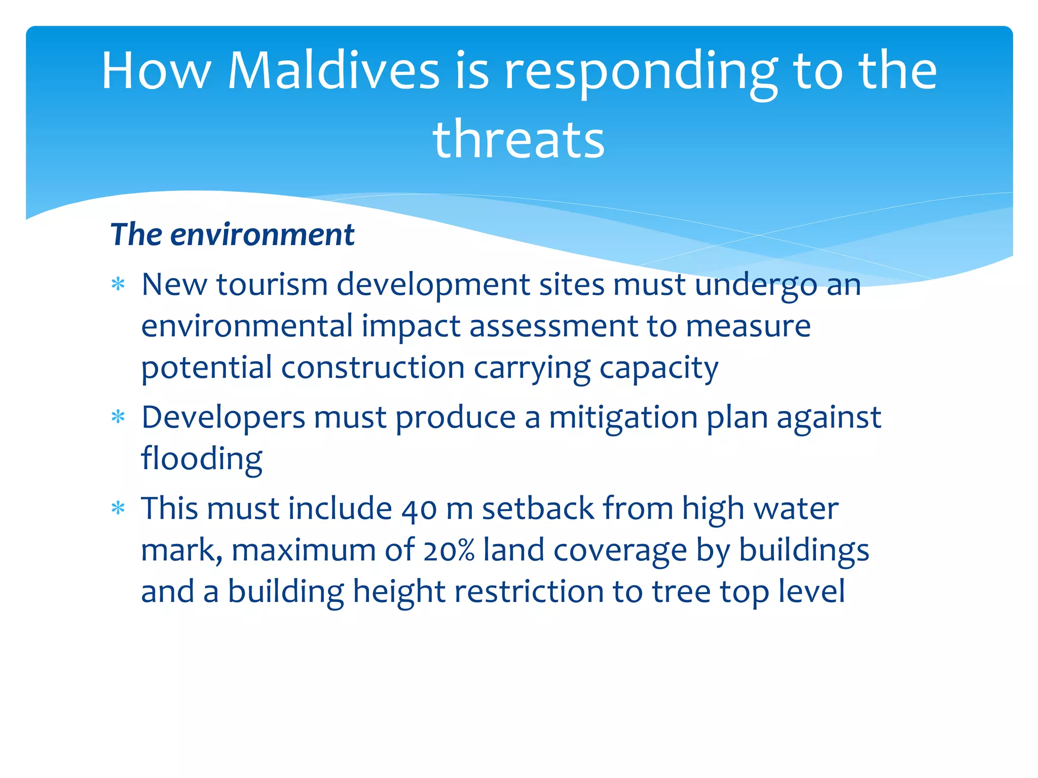 Tourism in small island states - The Maldives | PPTX