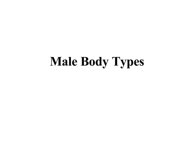 Male Body Types | PPT