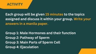 Grade 10 Science MALE-REPRODUCTIVE system | PPTX