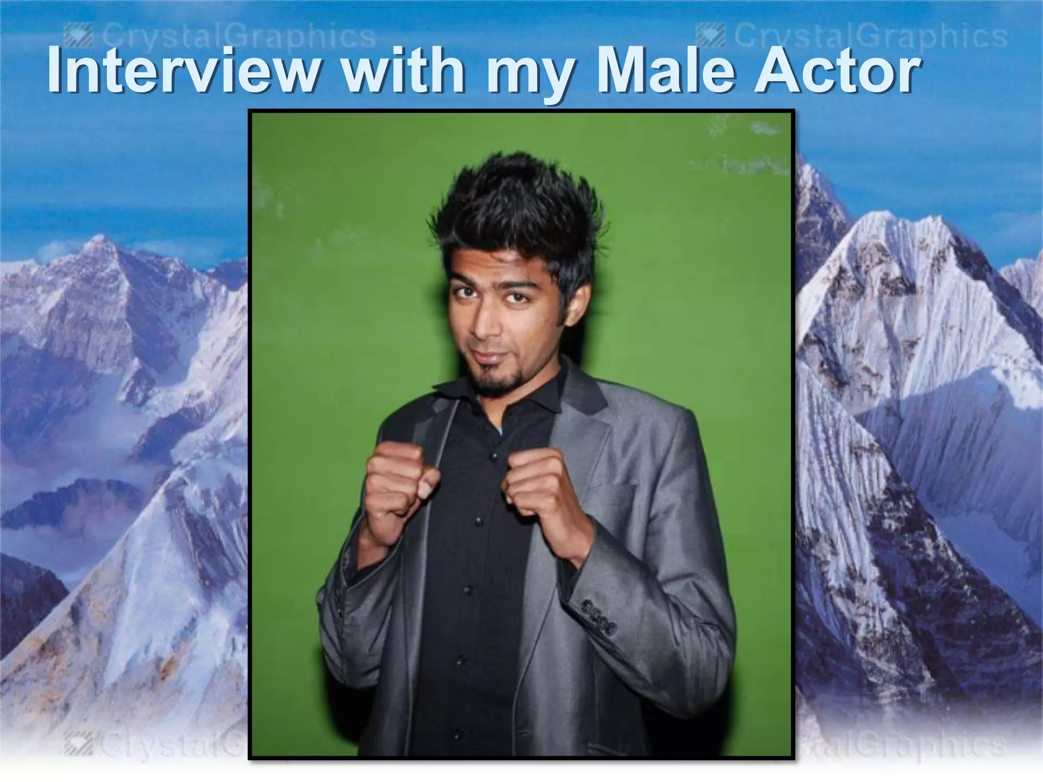 Interview with Male Actor | PPTX