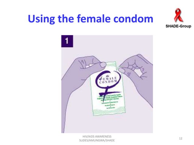 Male And Female Condom Use Steps Ppt