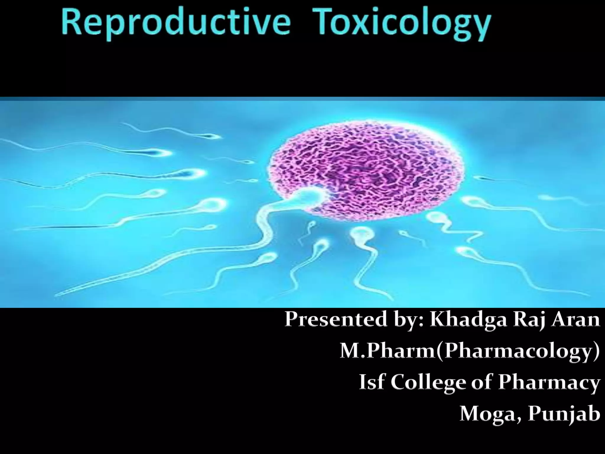 Male and female reproductive toxicology | PPTX