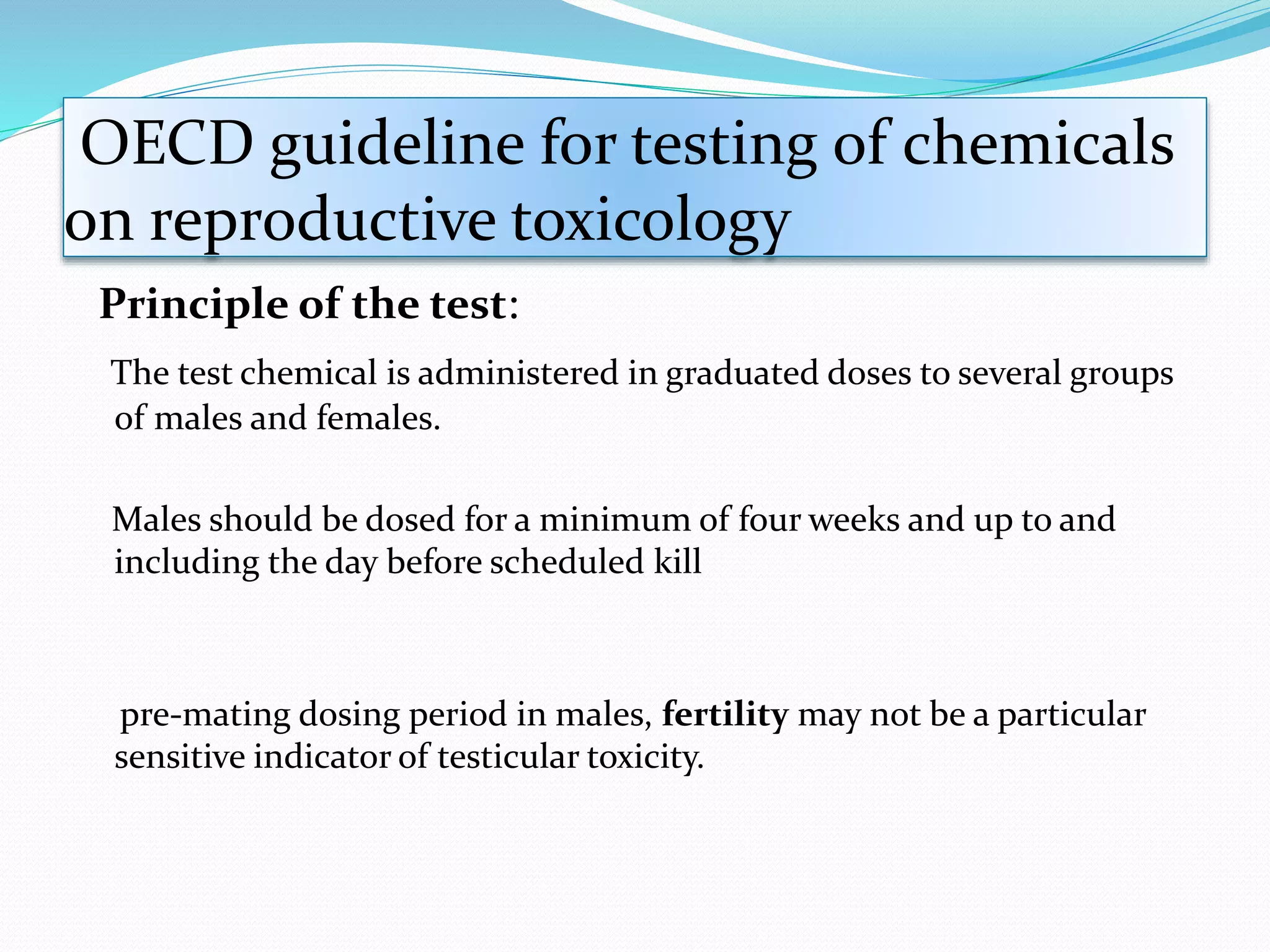 Male and female reproductive toxicology | PPTX