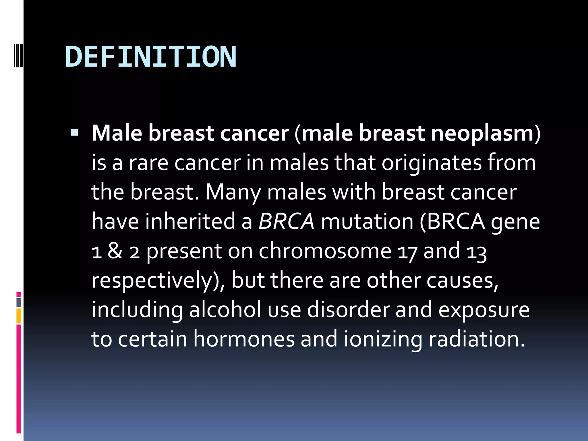 Male breast cancer | PPTX
