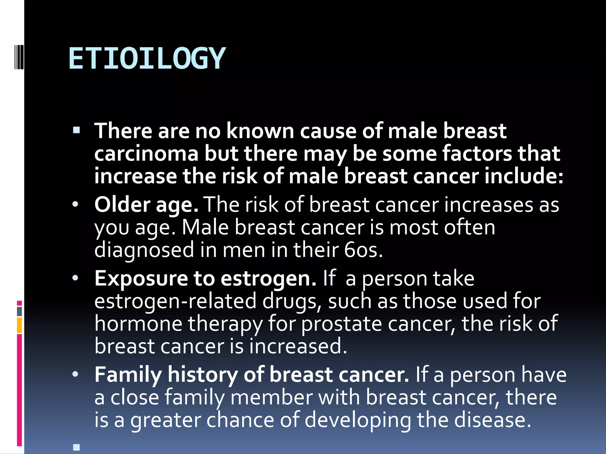 Male breast cancer | PPTX