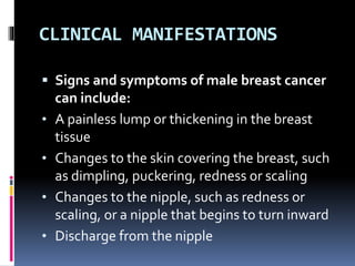 Male breast cancer | PPTX