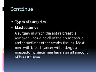 Male breast cancer | PPTX