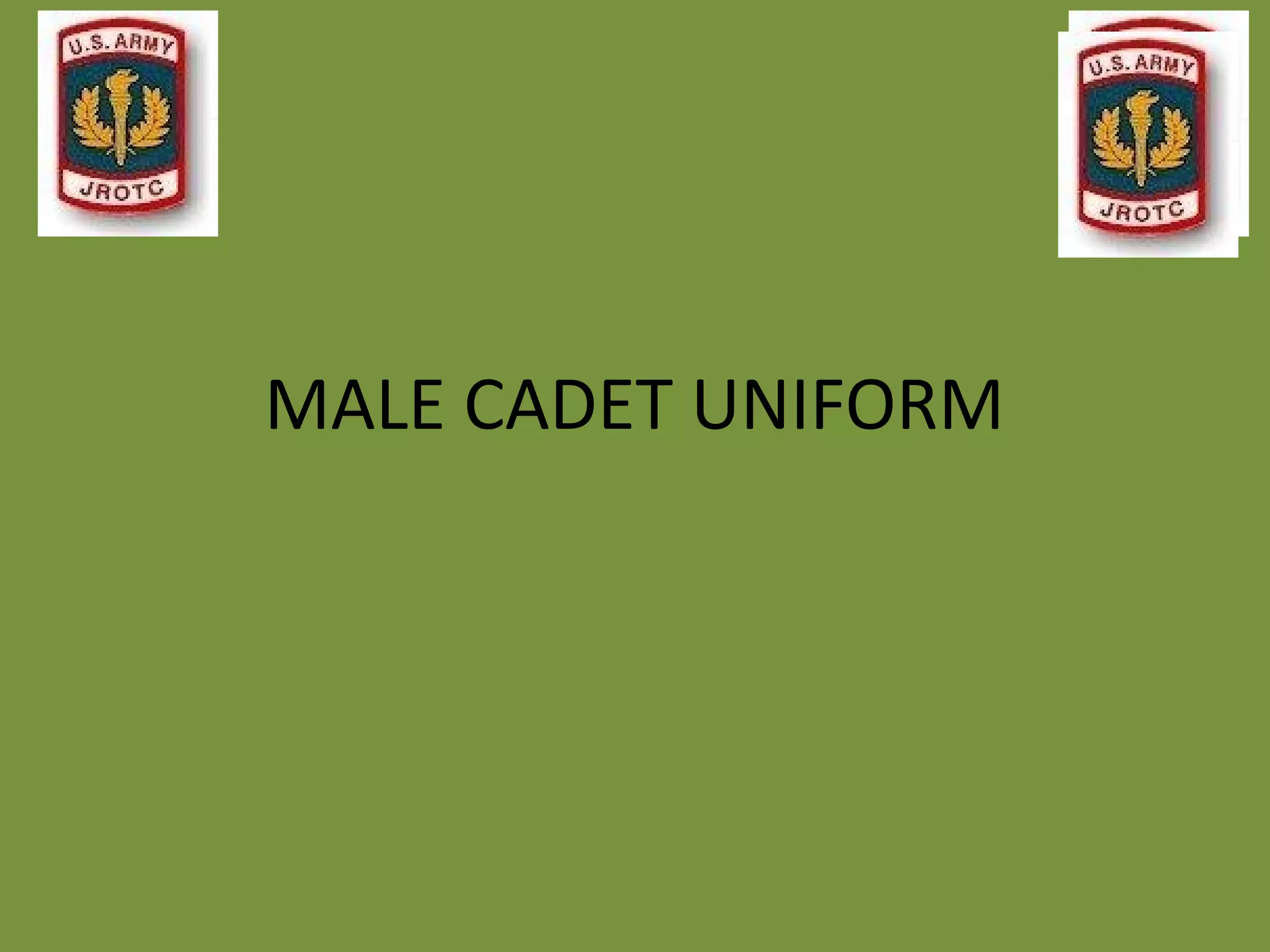 Male cadet uniform | PPT